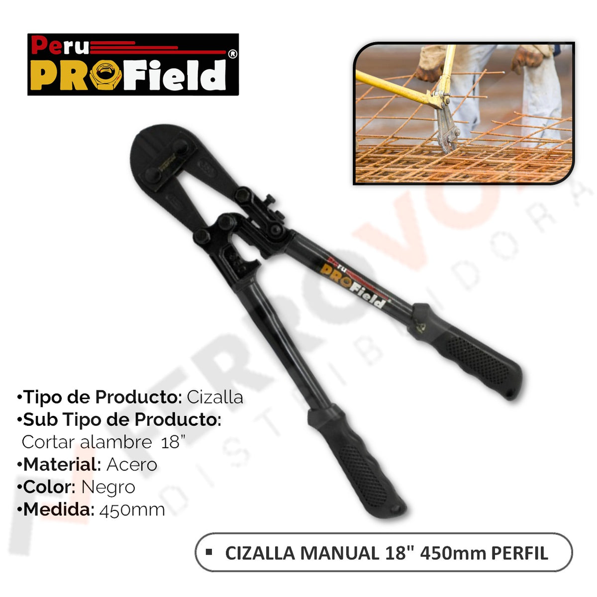 CIZALLA MANUAL 18" 450MM PROFIELD – FERROVOZ IMPORT